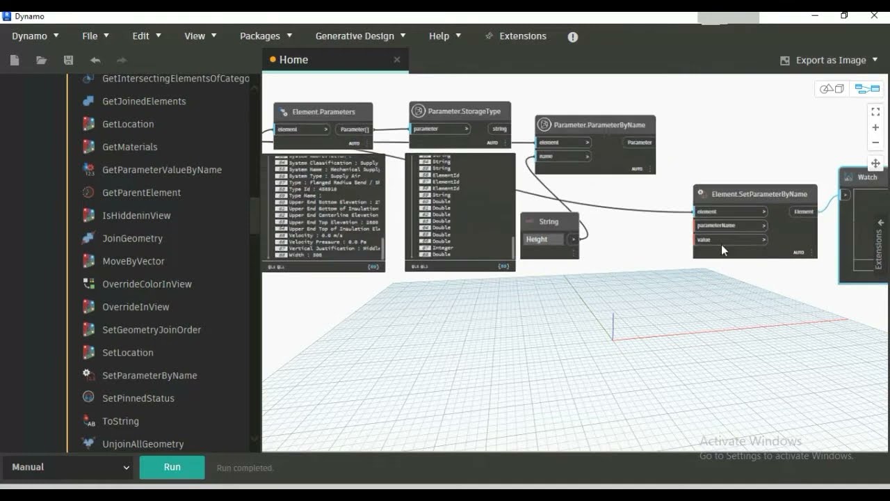 Change value of any parameter using Dynamo , Dynamo For Beginner , Revit Dynamo Tutorial