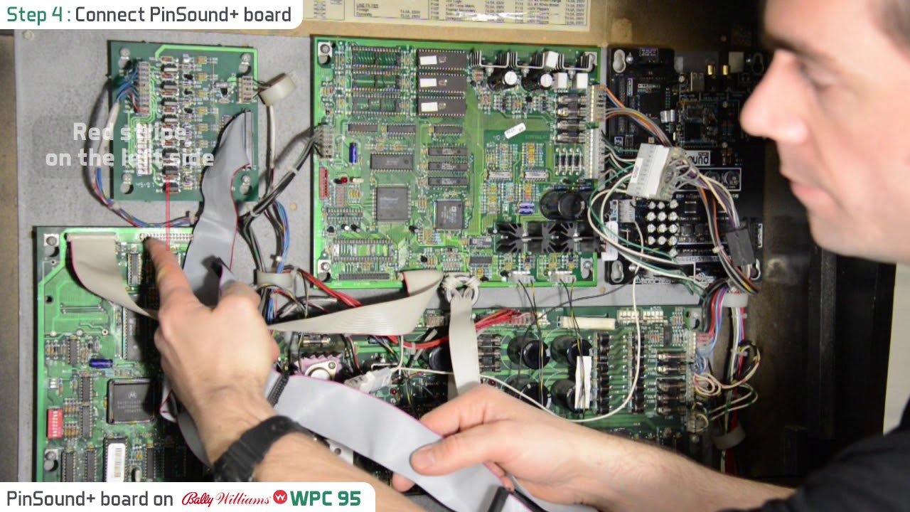 How to install a Pinsound+ in a Bally Williams WPC95 pinball machine