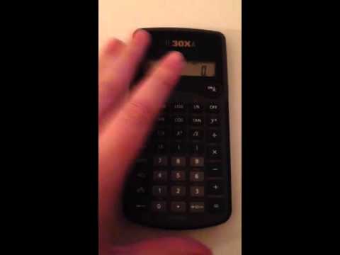 Finding square and cube roots on a TI-30XA