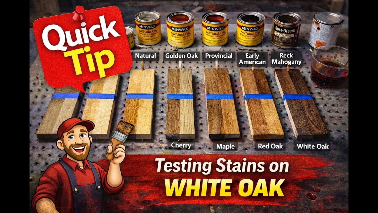 Testing Several different Stains on White Oak