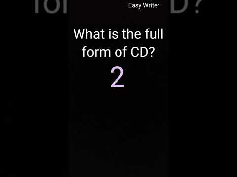 what is the full form of CD???gk quiz???