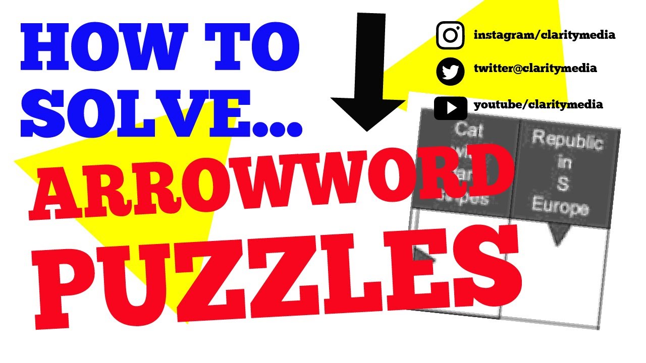 How to Solve Arrowword Puzzles
