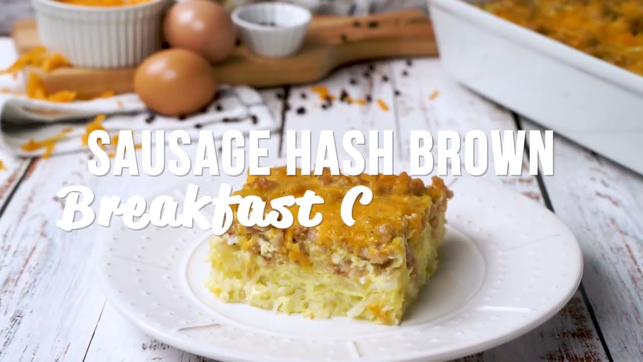 Sausage Hash Brown Breakfast Casserole