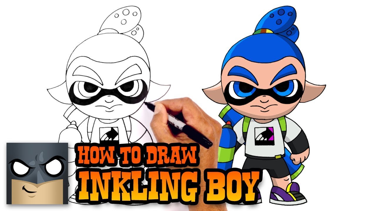 How to Draw Inkling Boy | Splatoon
