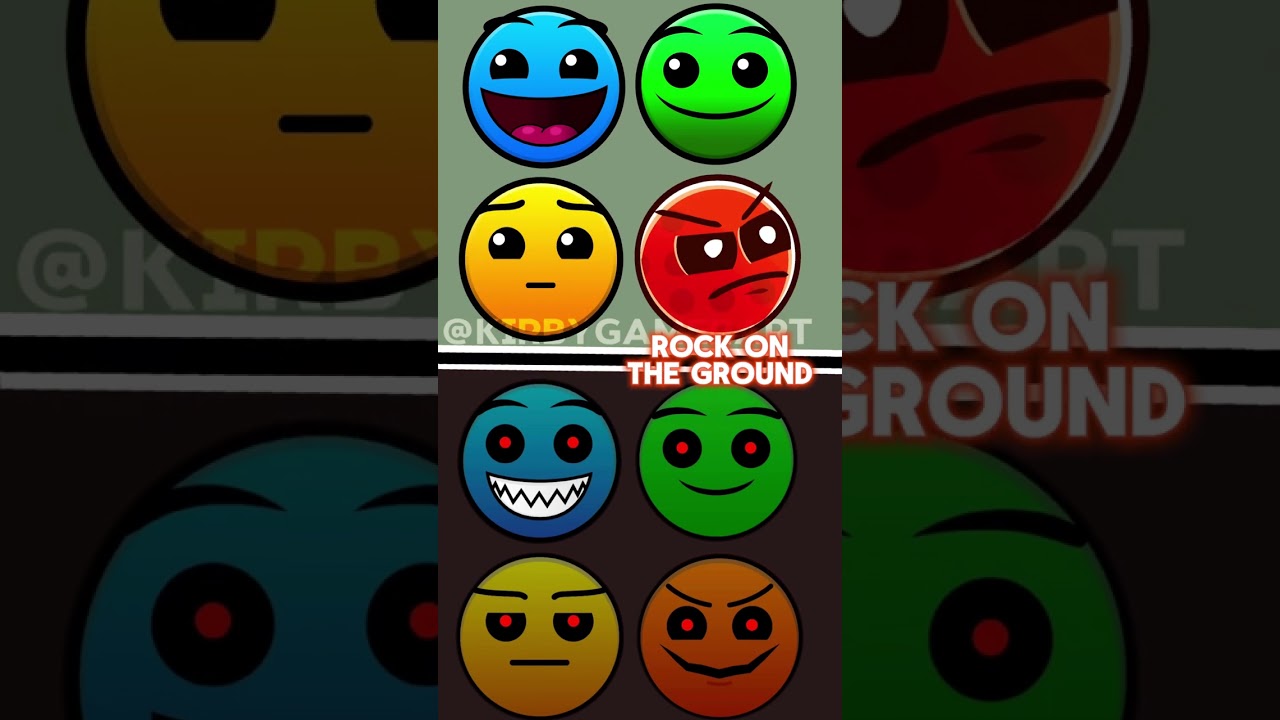 Geometry Dash Difficulty Face Names: Normal and Silent #geometrydash #art
