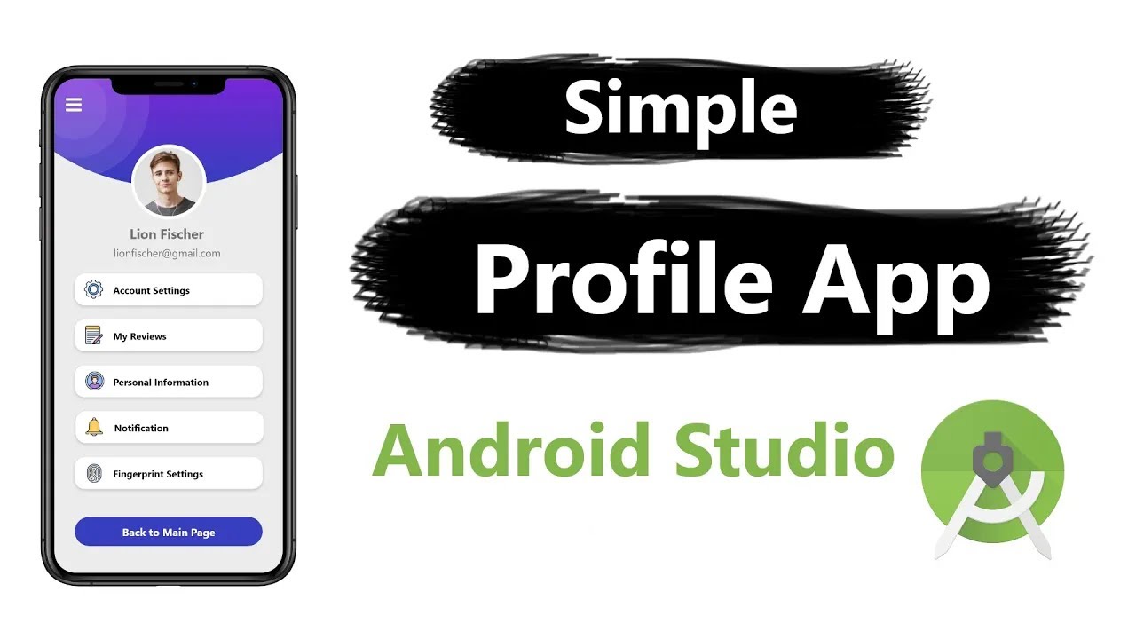 Simple Profile App in Android Studio | 2025