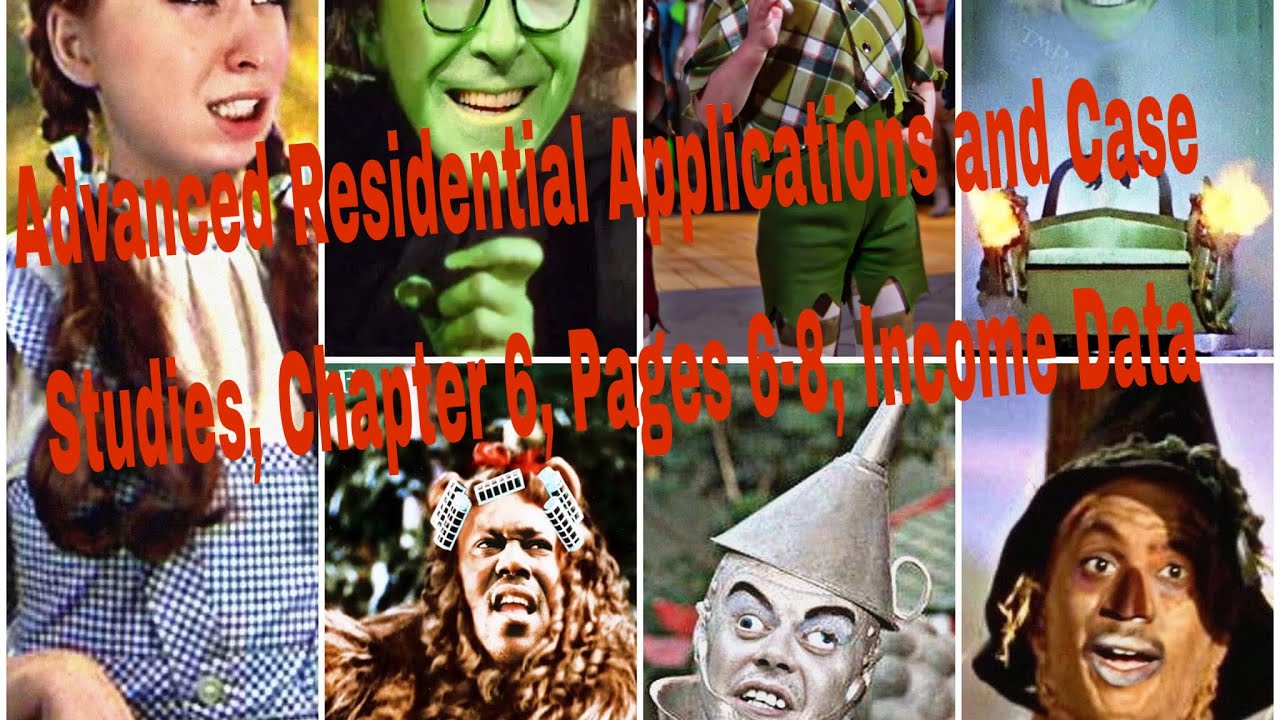 Advanced Residential Applications and Case Studies, Chapter 6, Pages 6-8, Income Data
