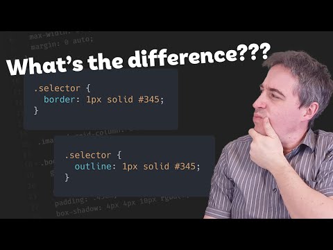 CSS Outline vs Border - differences, advantages, and disadvantages