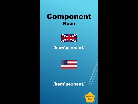 Component meaning pronunciation and synonyms #Shorts