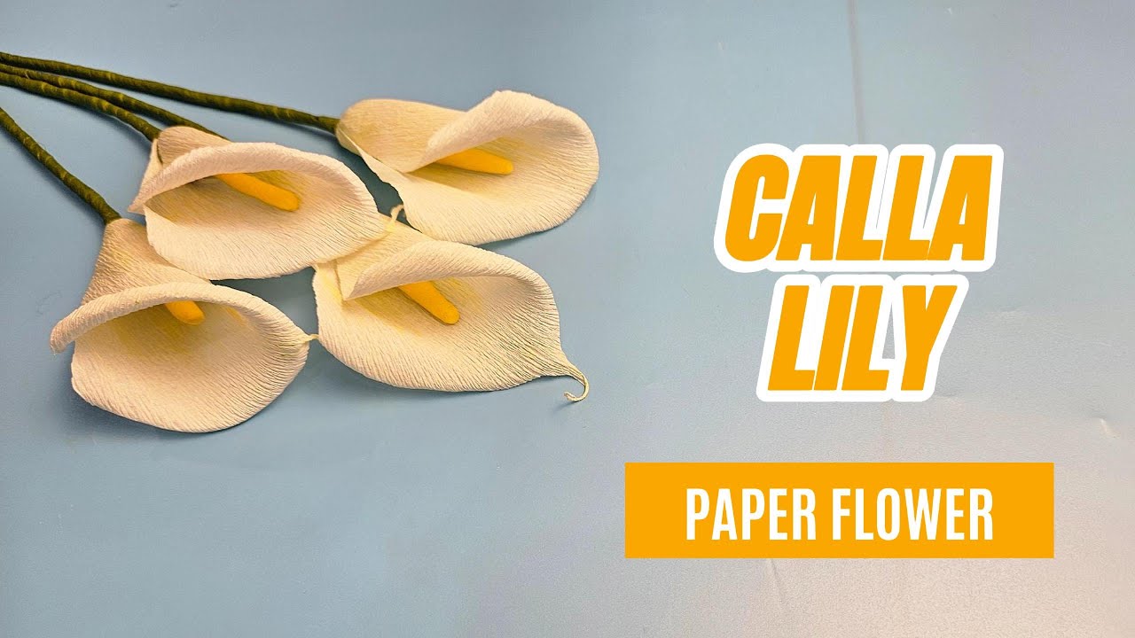 DIY Paper Calla Lily Tutorial | Easy Step-by-Step Guide