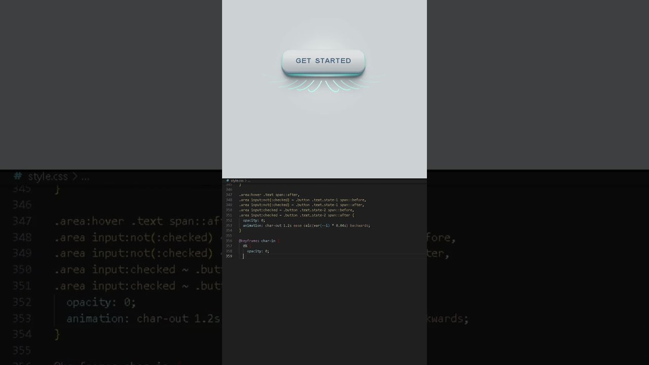 New Button Design😍#programming #coding #css #htmlcss #shorts #trending #html #animation #design