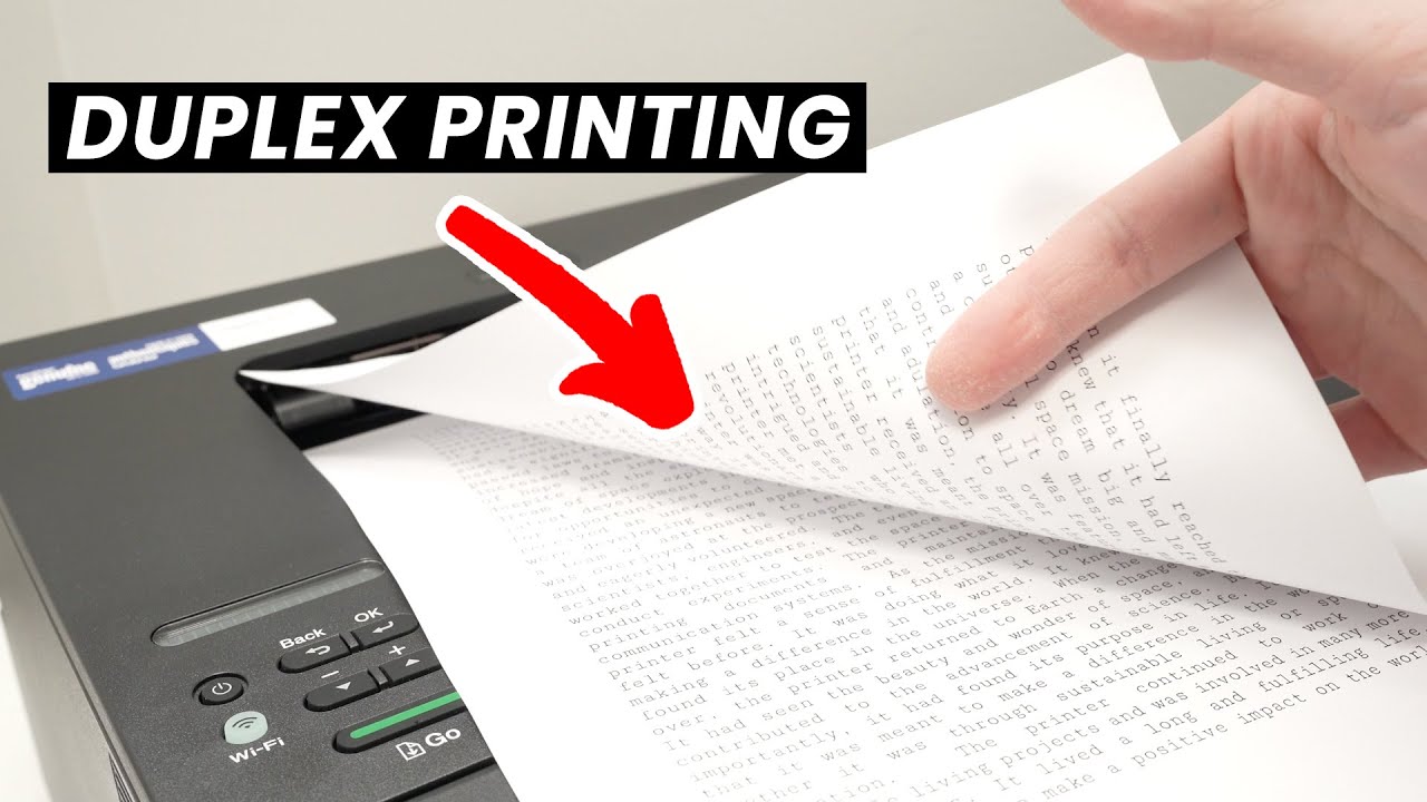 Brother Printer: How to Turn ON Duplex Printing