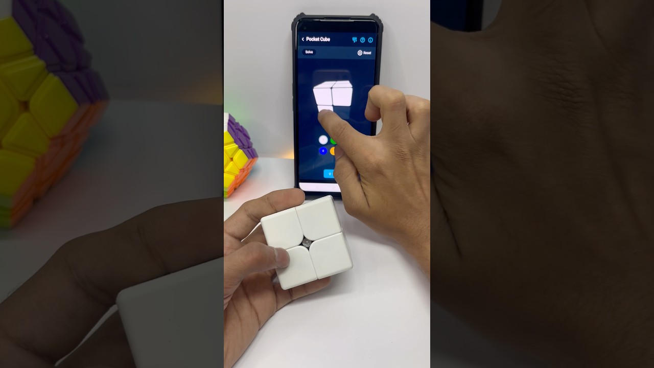 Digital 2 by 2 AI cube solver #shorts #youtubeshorts #trending