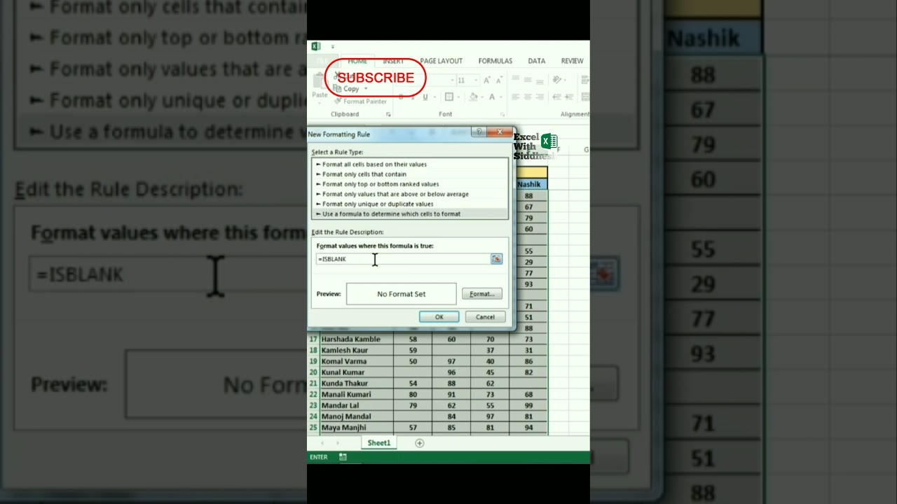 Find out blank cells using conditional formatting | Excel Tips & Tricks |