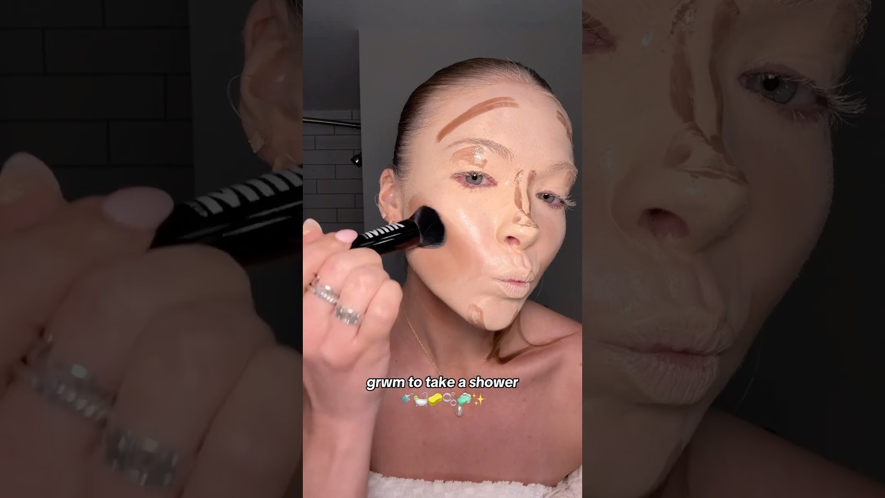 GRWM to take a shower // pre shower makeup 🫧✨👏🏼