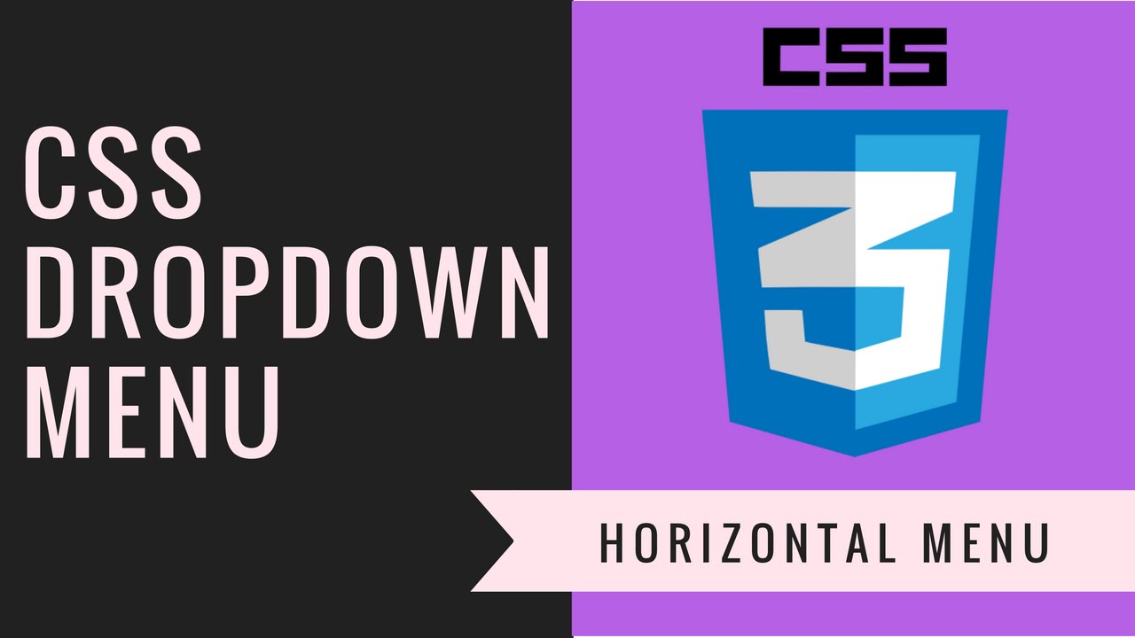 CSS Horizontal Dropdown Menu For Websites