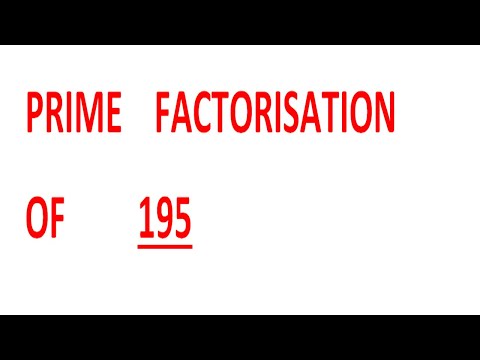 PRIME FACTORISATION OF 195