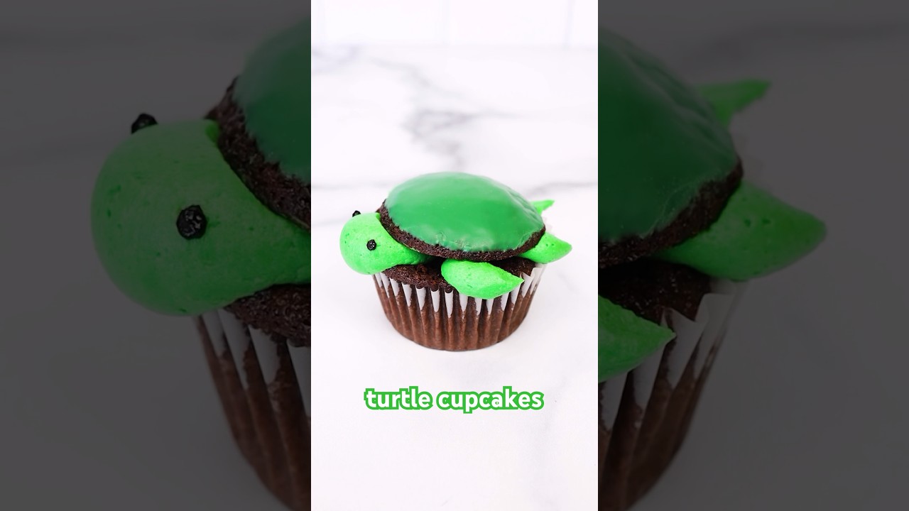 Adorable turtle cupcakes 🐢