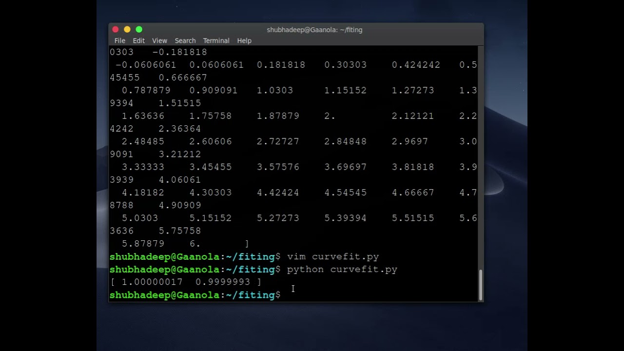 PHYSICS PROGRAMMERS: Curve fitting using scipy python