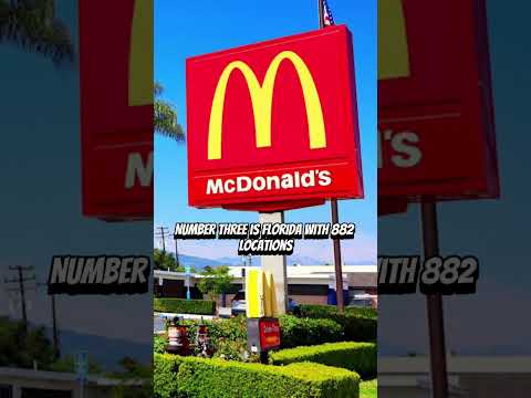 Top 5 U.S. states with the most McDonalds locations! #facts #mcdonalds #location