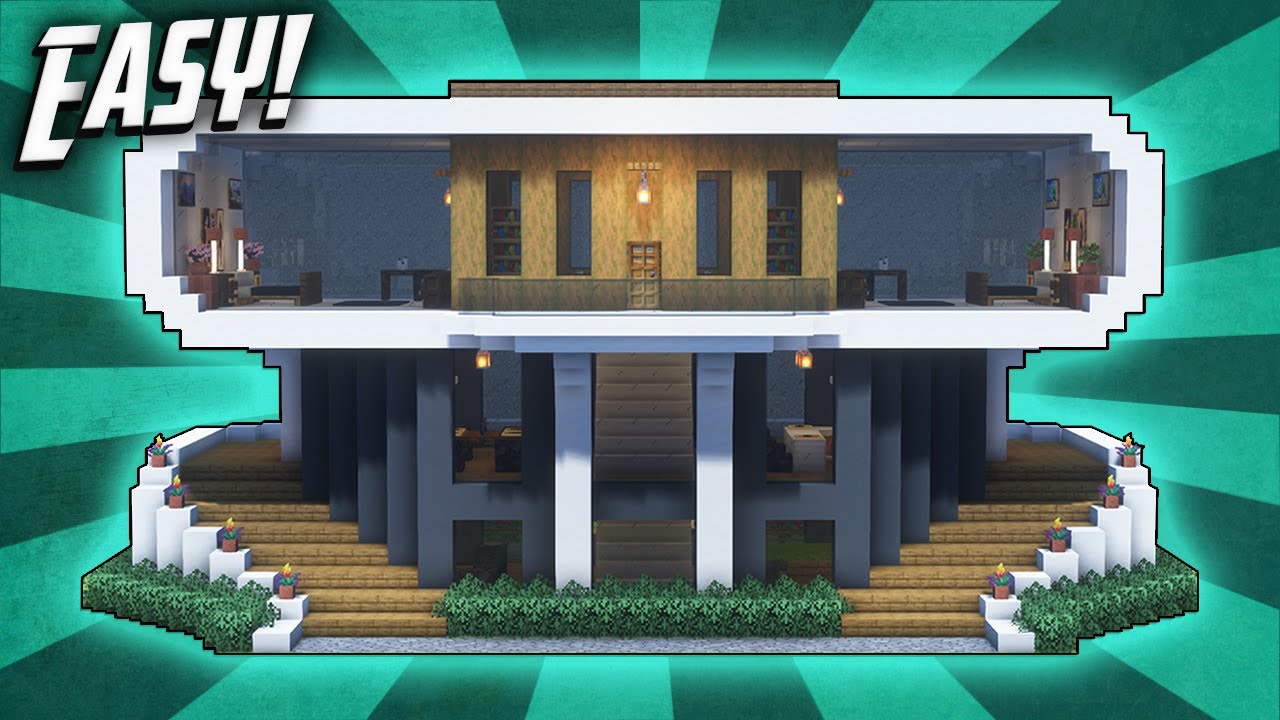 Minecraft: How To Build A Modern Mansion House Tutorial (#44 ...