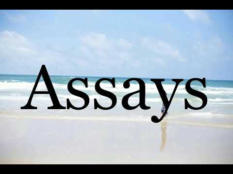How To Pronounce Assays๐๐๐๐๐๐Pronunciation Of Assays