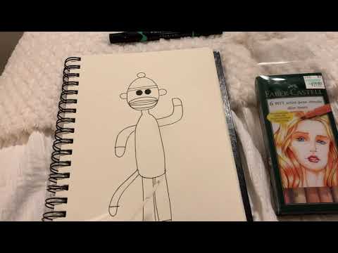 Day 3 of Social Distancing - How to Draw a Sock Monkey!