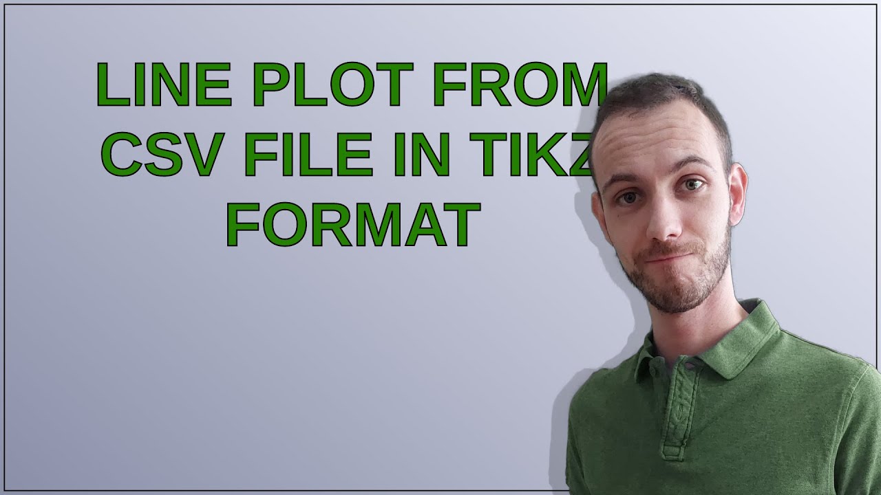 Line plot from csv file in tikz format