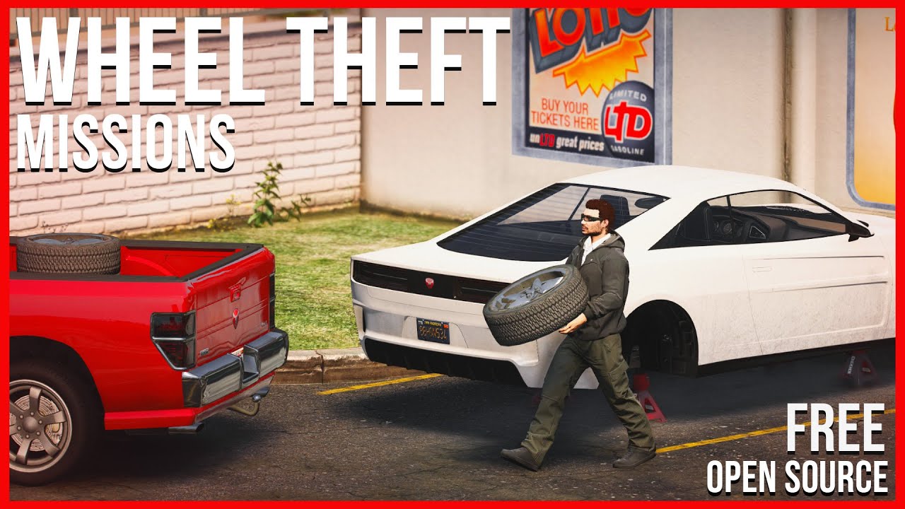 Free Fivem Script | Wheel Theft | Fivem Script | ESX + QBcore + Standalone