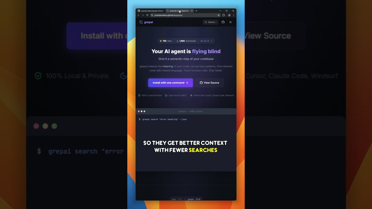 grepai: the missing link between your codebase and your AI agent