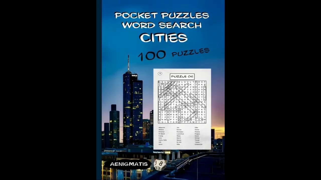 Book: Pocket Puzzles - Word Search Cities.