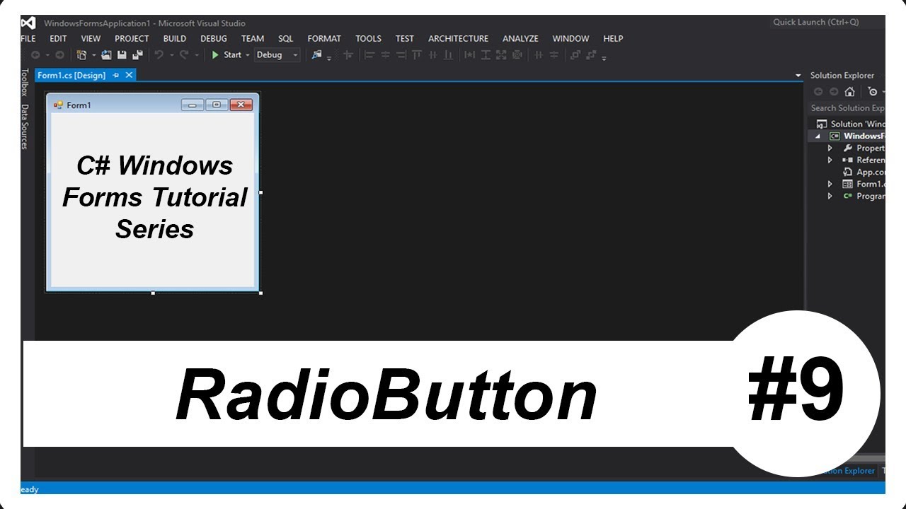 C# Windows Forms Tutorial #9 - RadioButton