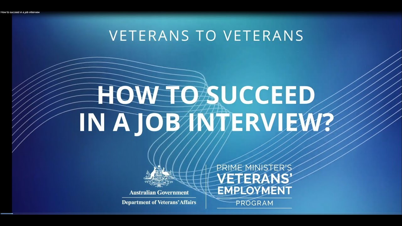 How to succeed in a job interview