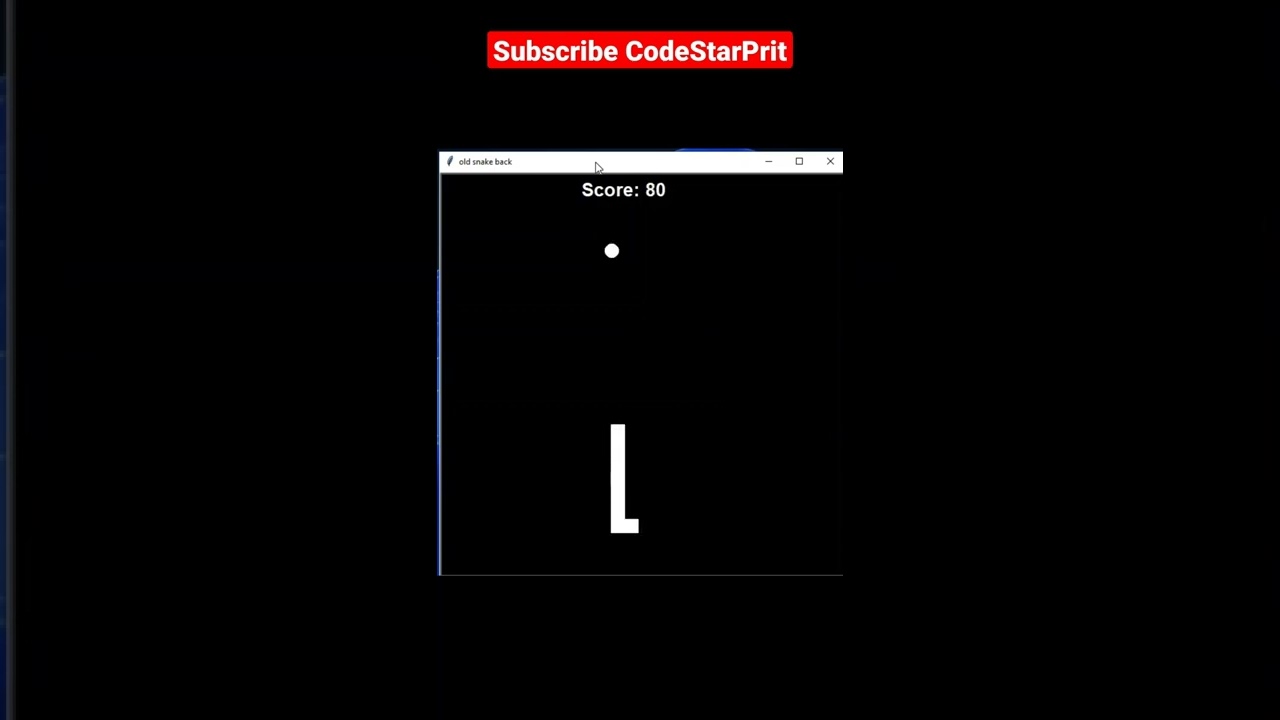 Snake Game in Python Turtle🐍 | CodeStarPrit
