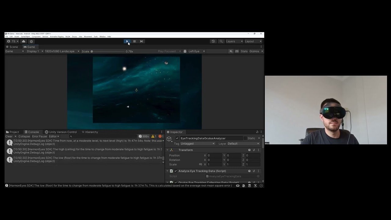 HarmonEyes Unity SDK Demonstration