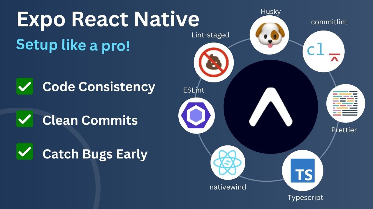 Set Up an Expo React Native App Like a Pro! | TypeScript + ESLint + Prettier + Husky Guide (2025)