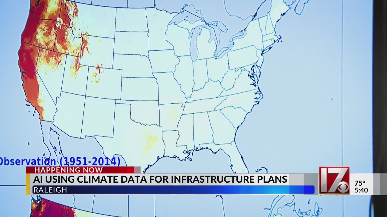 AI using climate data for infrastructure plans in North Carolina