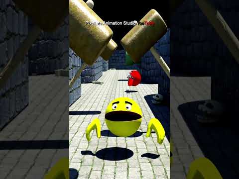 🎃 Halloween is Back !!! Pac-Man vs Pac-Red #pacman #animation #funny  #cartoon #pacman3d #humor
