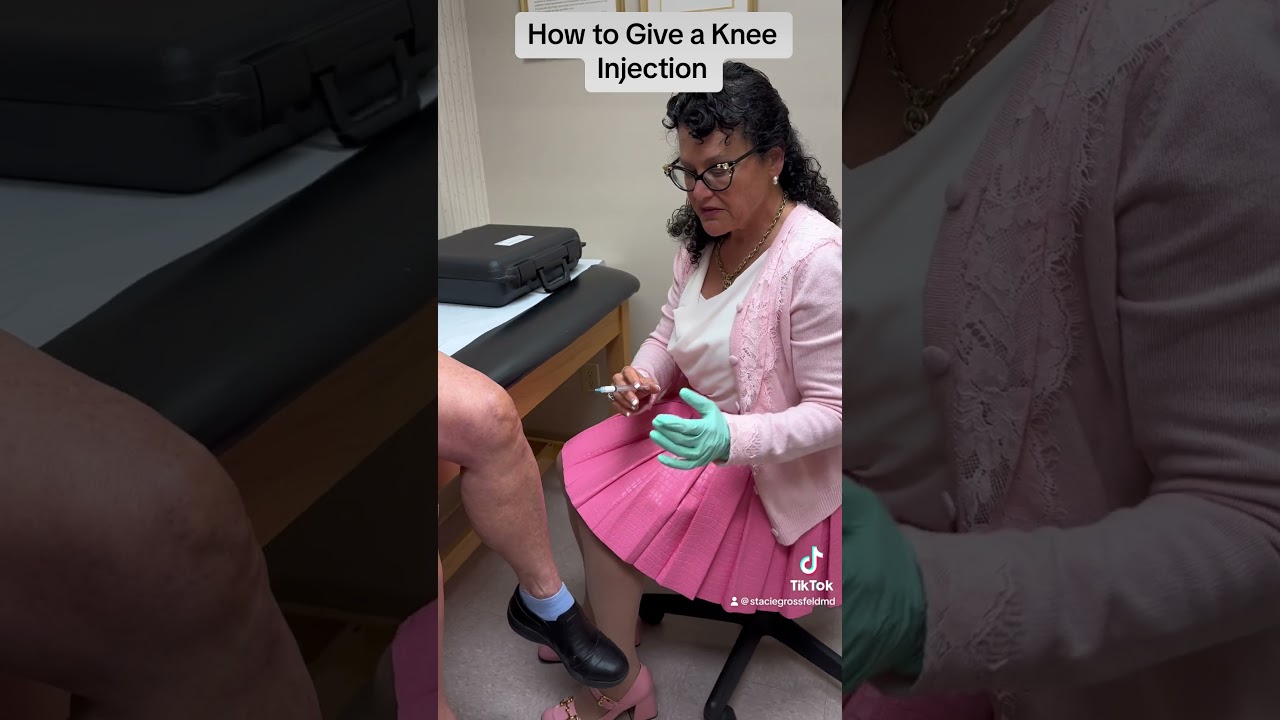 How to give a knee injection