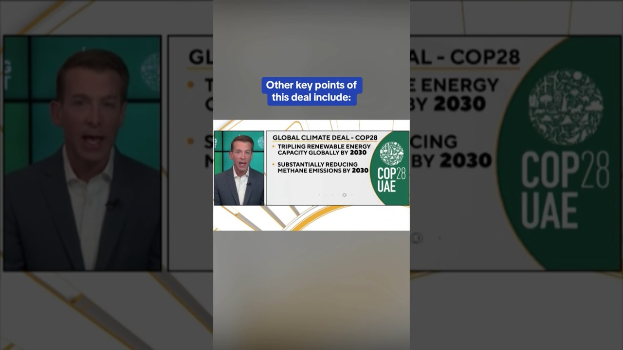 COP28 delegates reach new deal that calls for transition away from fossil fuels #shorts