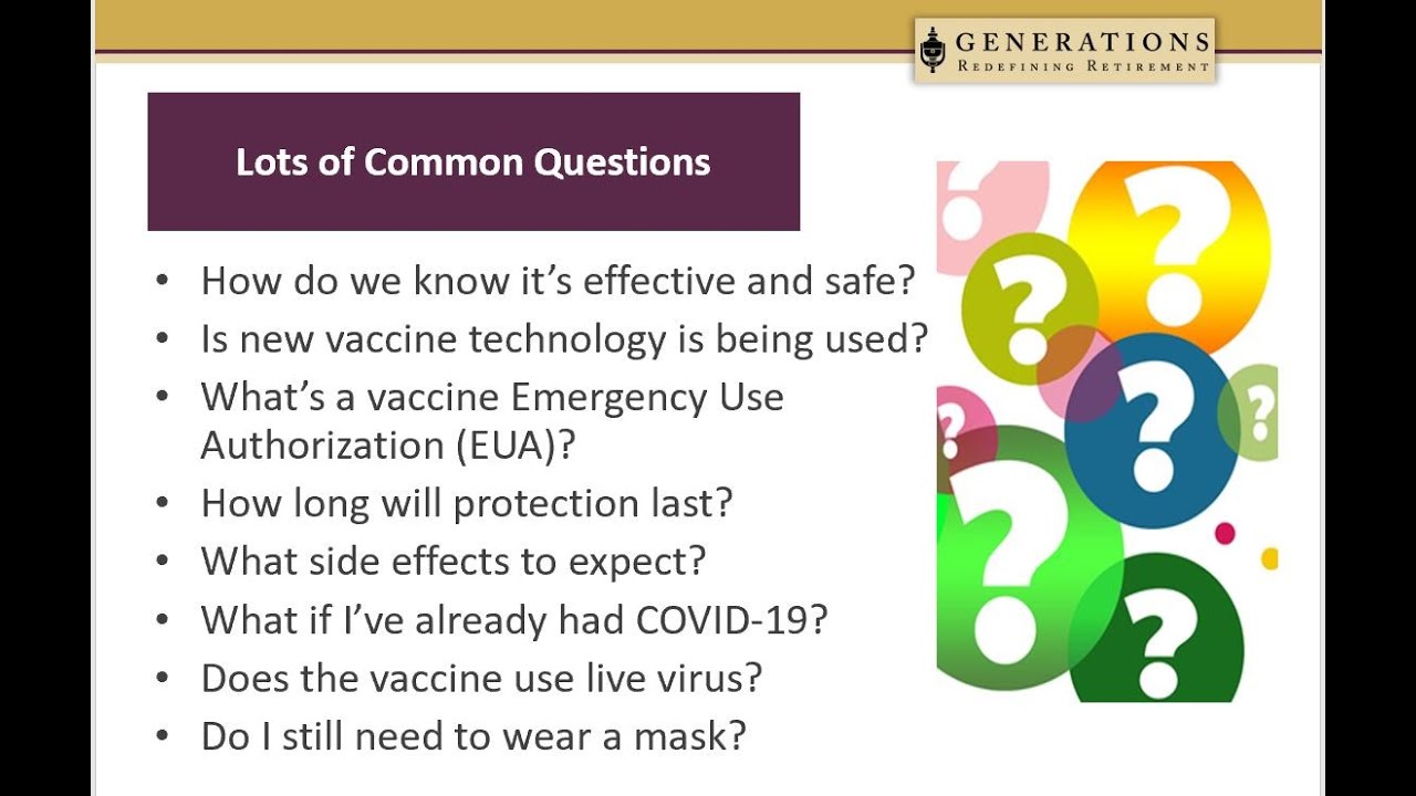 COVID-19 Vaccine Education PowerPoint with Generations