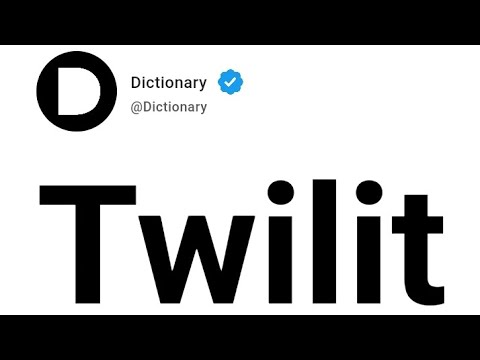 Twilit Meaning In English