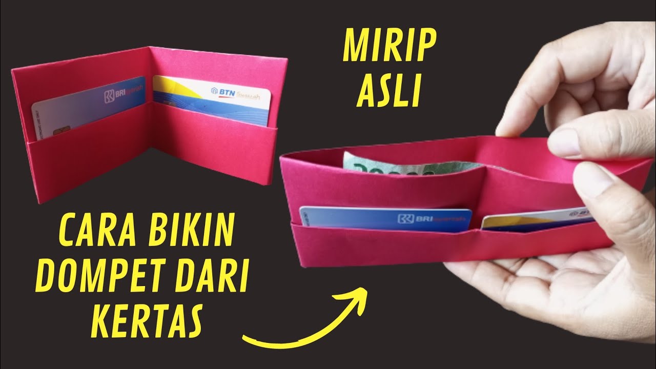 Cara Membuat Dompet dari Kertas !! Keren Mirip Aslinya