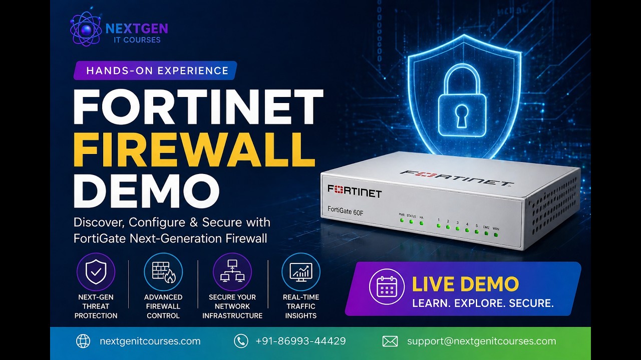 Fortinet Firewall Demo (English) | Hands-on FortiGate Training | NextGen IT Courses
