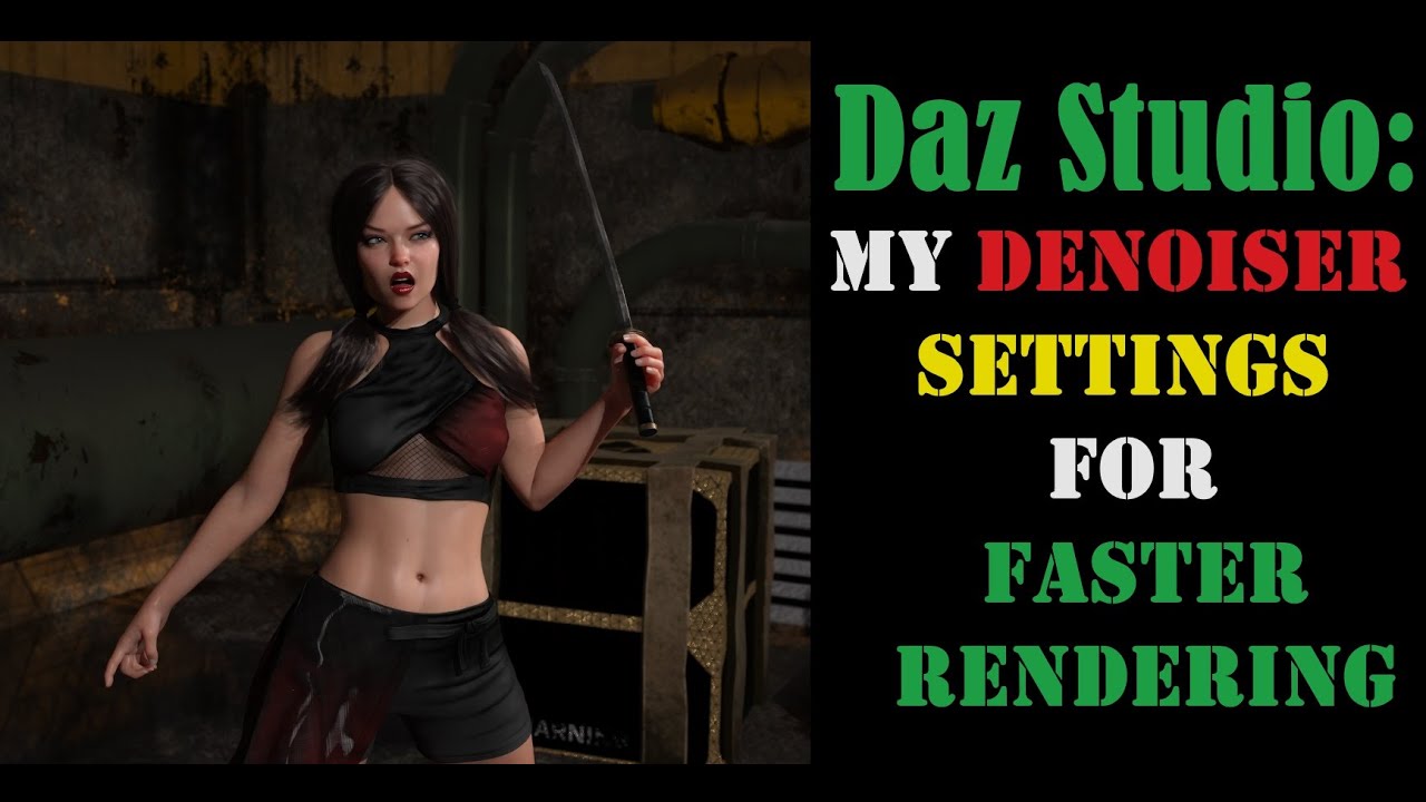 Daz Studio: DENOISER SETTINGS For Faster Rendering
