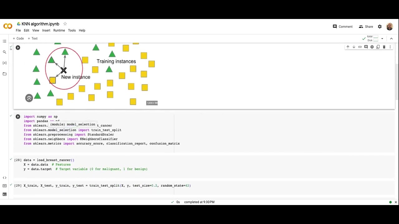 AI & Machine Learning Made Simple Coding 8: KNN Algorithm w Python on free Google Colab!