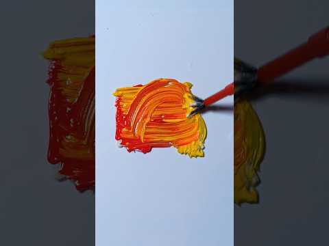 How to make orange colour? 🧡🧡🧡🧡 #art #creative #fun #paint #shorts