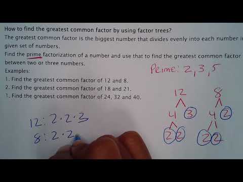 Math with Marilyn-  GCF using the Factor Tree and Prime Factorization