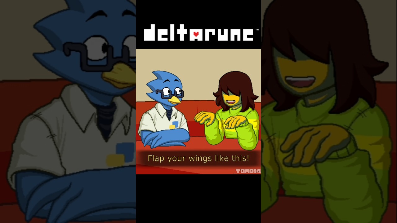 Kris betrays Berdly ‼️⁉️🐦 #deltarune #art #animation #undertale #chapter4