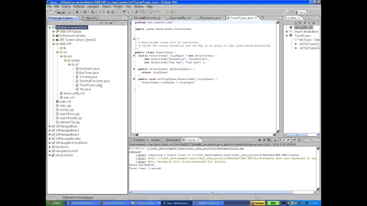 data conversion in jsf applications